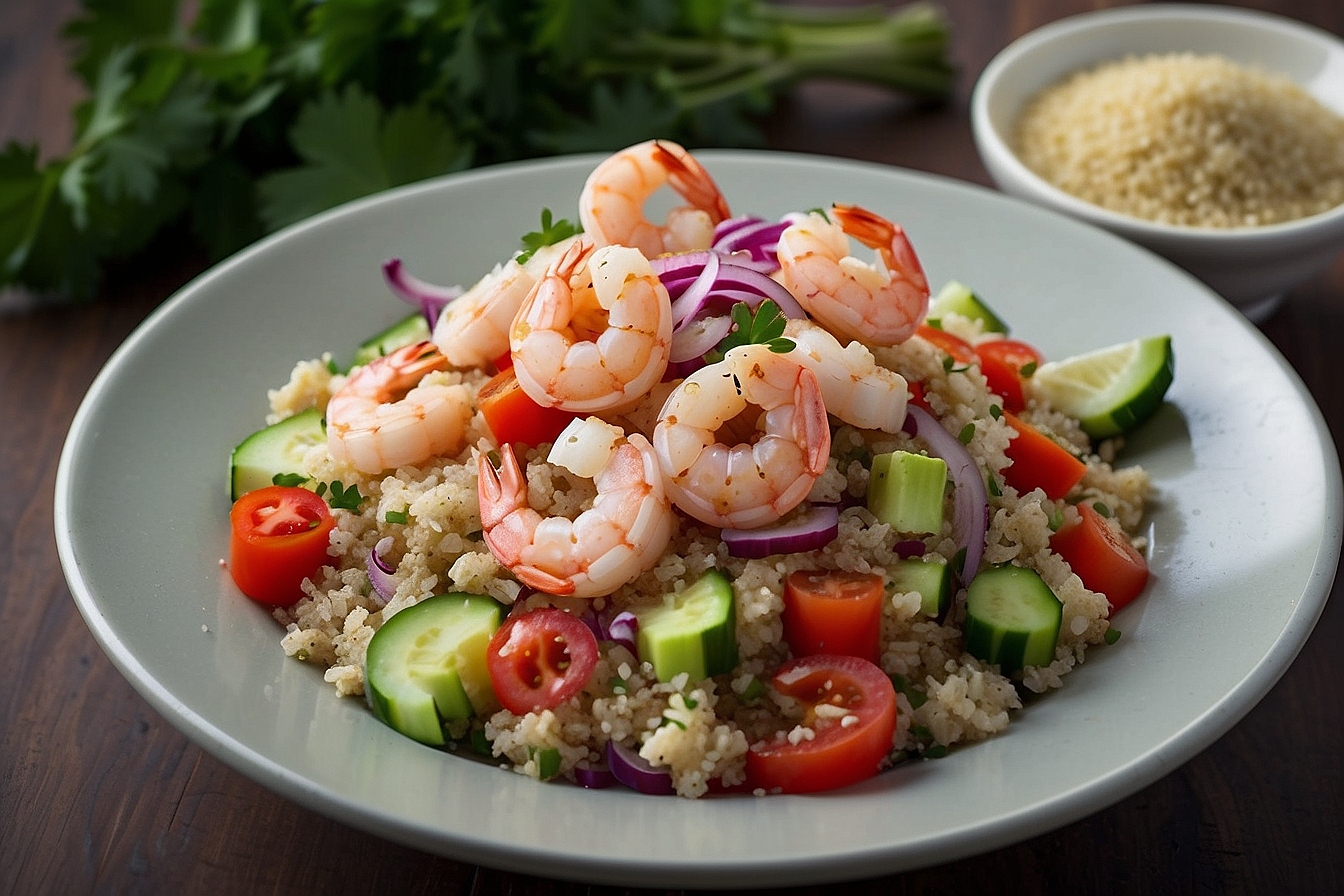 Salade de quinoa aux crevettes - Comment Cuisiner